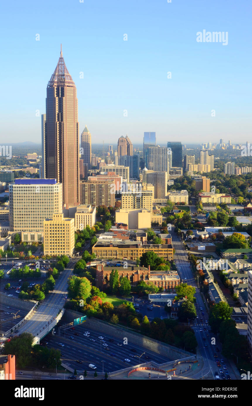 Georgia's beautiful skyline in Atlanta Stock Photo - Alamy
