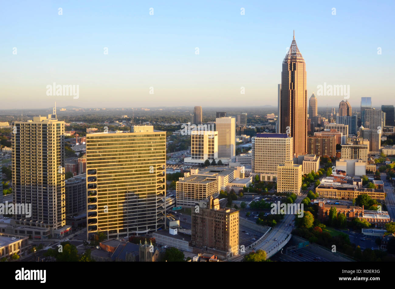 Georgia's beautiful skyline in Atlanta Stock Photo - Alamy