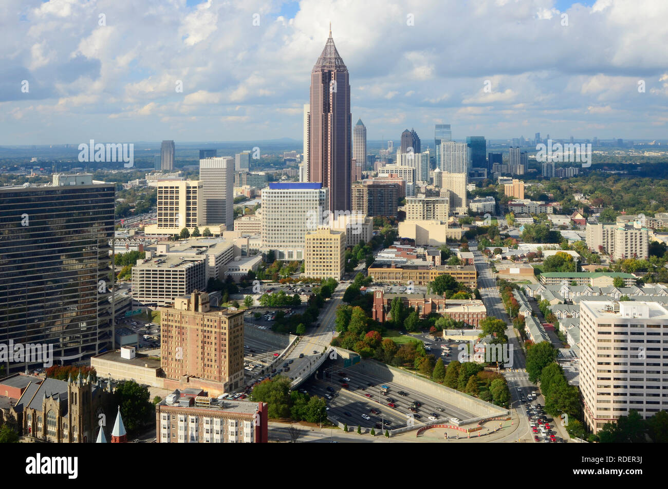 Georgia's beautiful skyline in Atlanta Stock Photo - Alamy