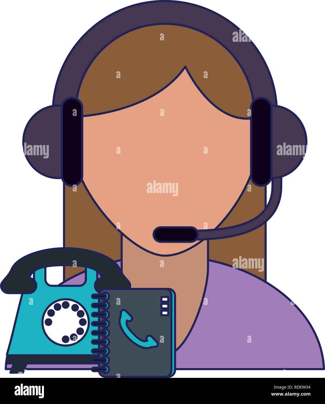 Call center and customer service Stock Vector Image & Art - Alamy