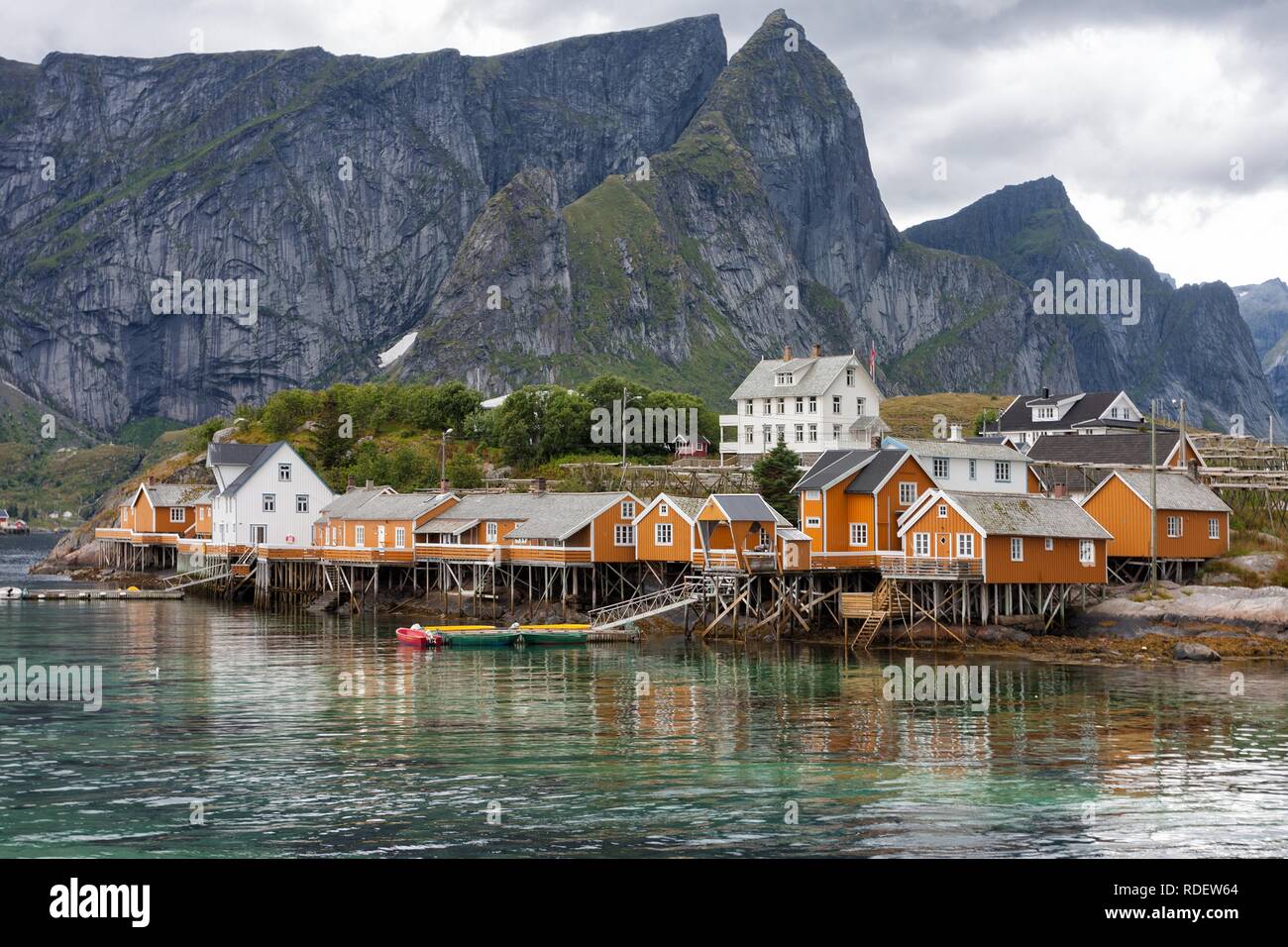 wooden house at the Lofoten archipelago, norway Stock Photo - Alamy