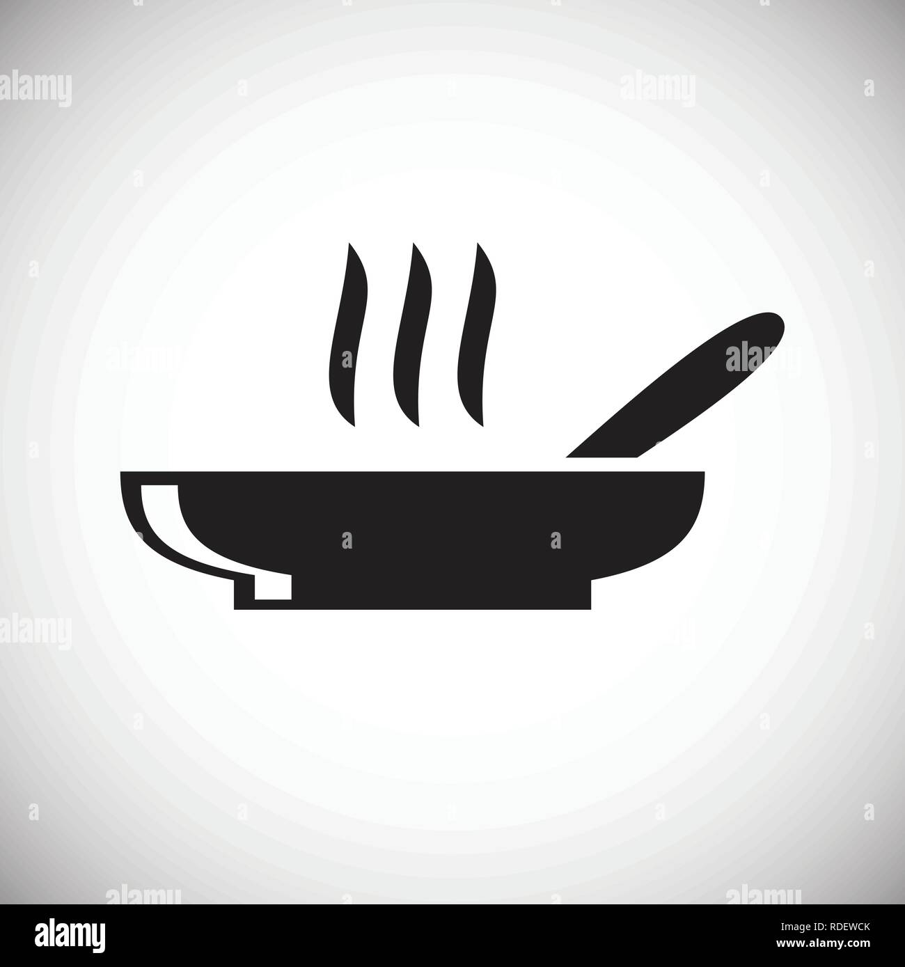 Dish icon on white background for graphic and web design, Modern simple ...