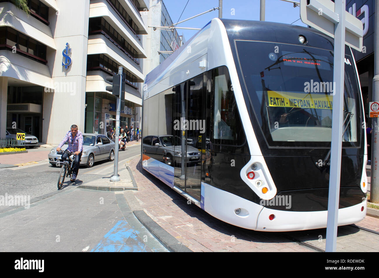 Antalya tramway tram transport hi-res stock photography and images - Alamy
