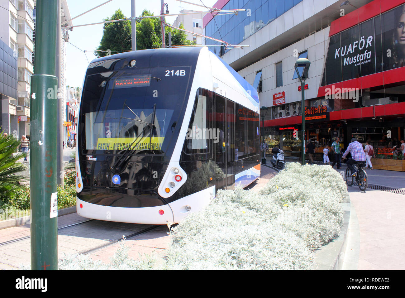 Antalya tramway tram transport hi-res stock photography and images - Alamy