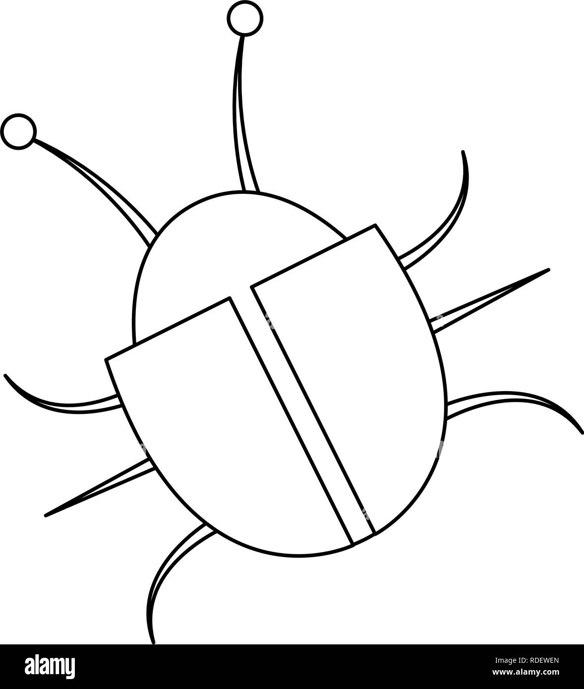 Bug virus symbol Stock Vector Image & Art - Alamy