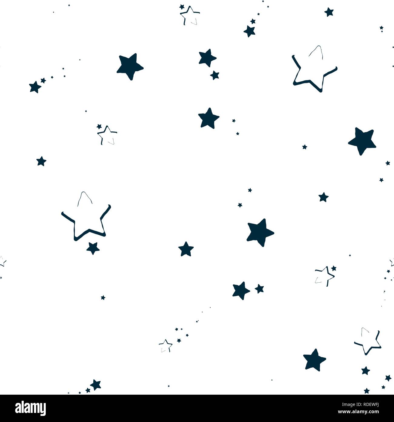 Repeating black white star Stock Vector Images - Alamy
