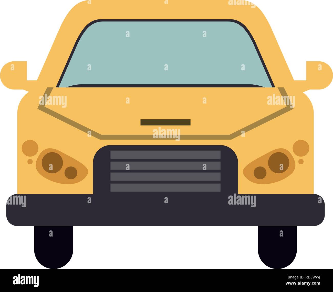 Car front view vehicle Stock Vector Image & Art - Alamy