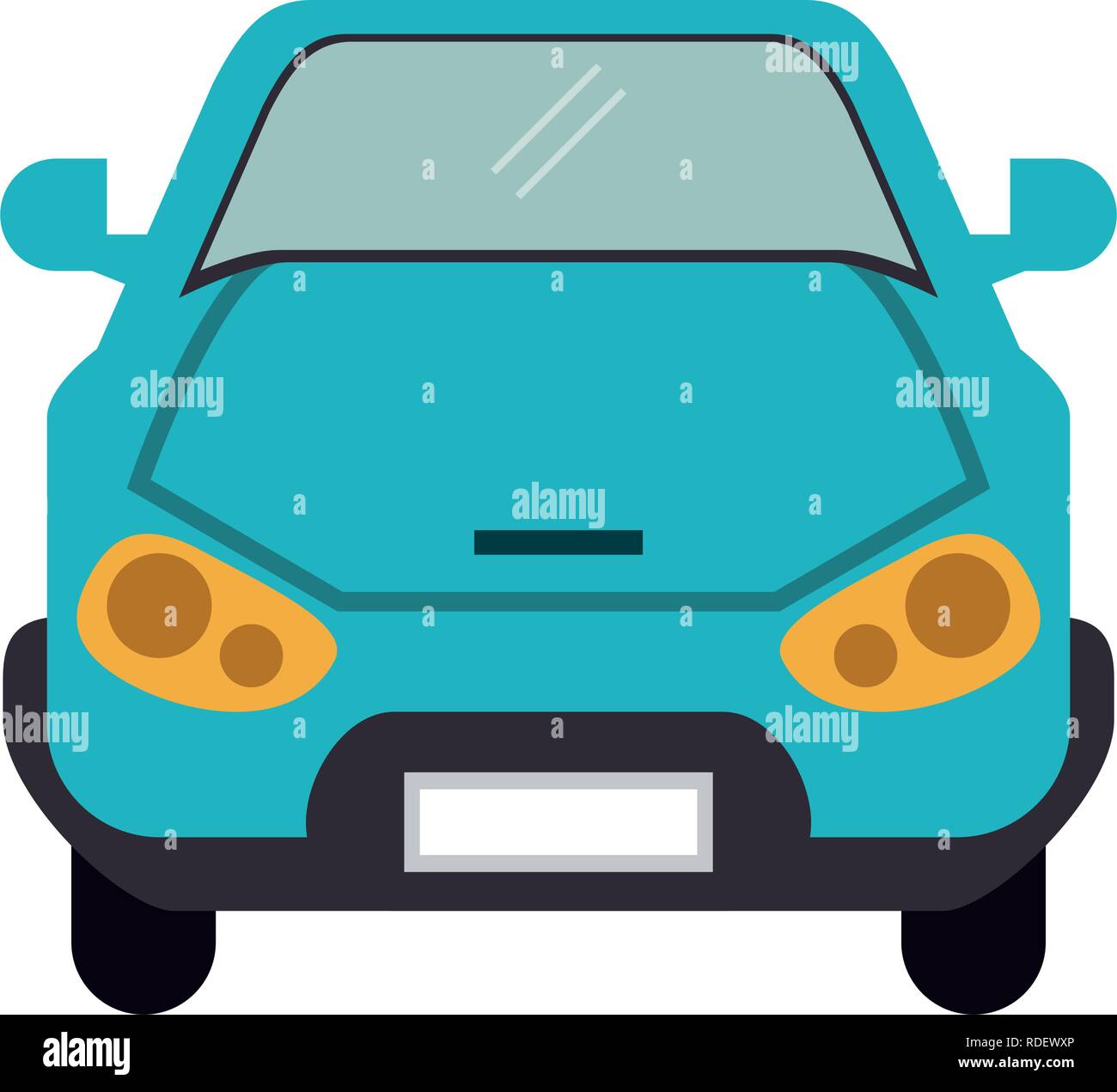 Car front view vehicle Stock Vector Image & Art - Alamy