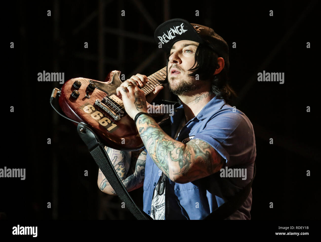 Austria, Nickelsdorf - June 15, 2018. The American heavy metal band ...