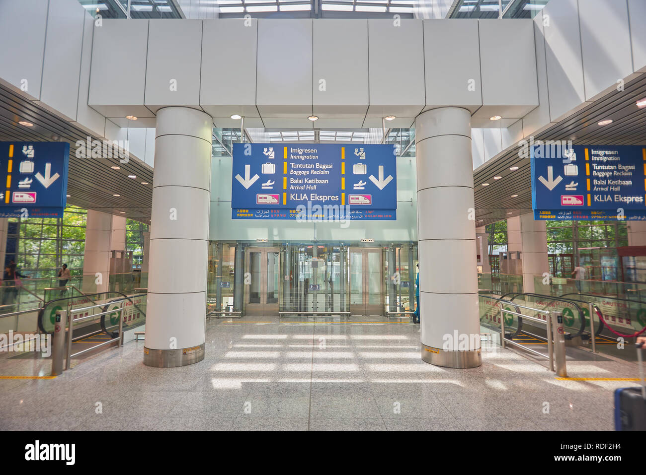 KUALA LUMPUR, MALAYSIA - CIRCA MAY, 2014: inside Kuala Lumpur ...