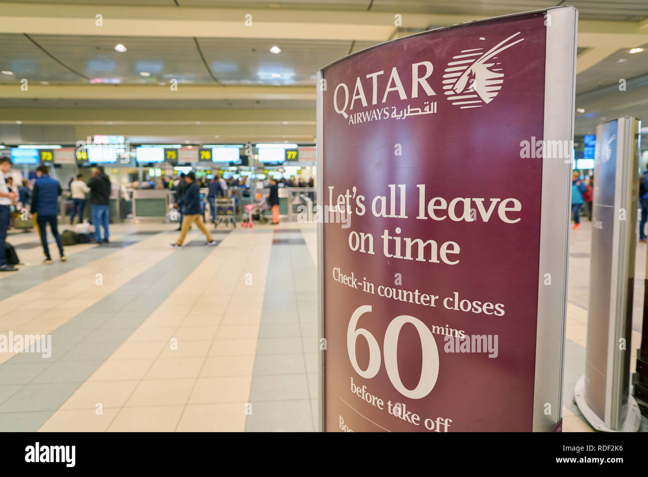 Qatar check in hi-res stock photography and images - Alamy