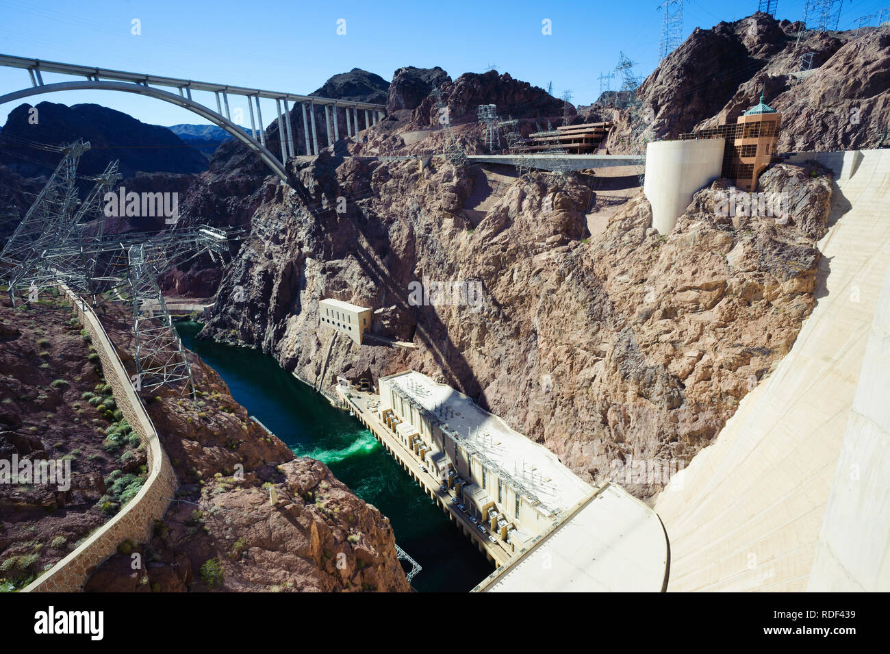 Hoover Dam, on the Nevada-Arizona border, USA Stock Photo - Alamy