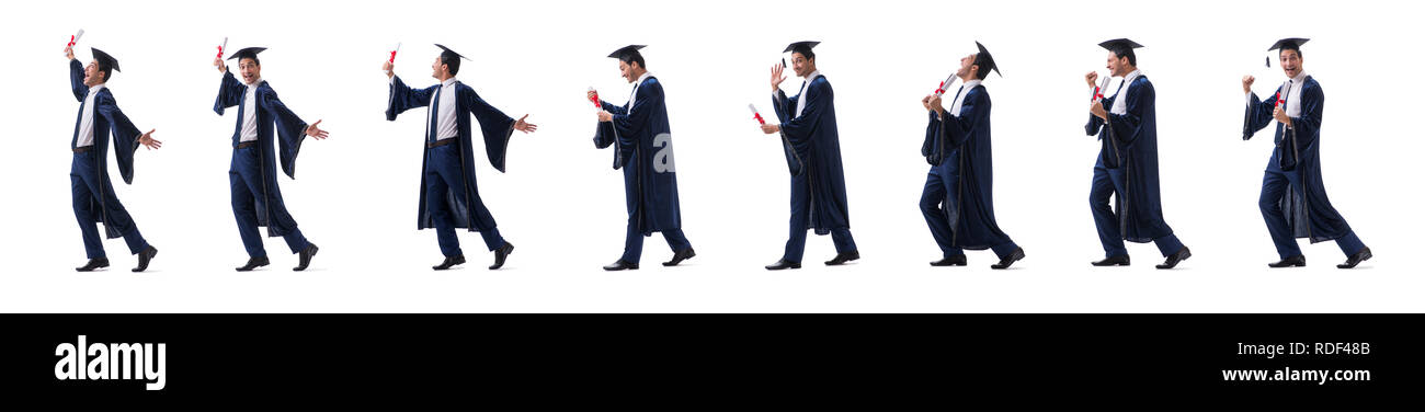 Collage of graduation cap Cut Out Stock Images & Pictures - Alamy