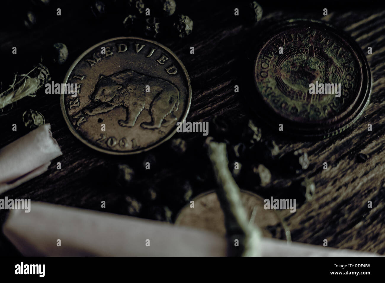 Rusty coin hi-res stock photography and images - Alamy