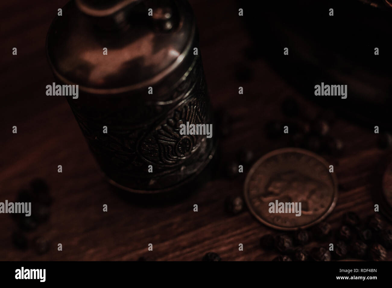Old rusty pepper mill Stock Photo - Alamy