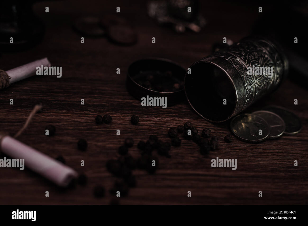 Old rusty pepper mill Stock Photo - Alamy