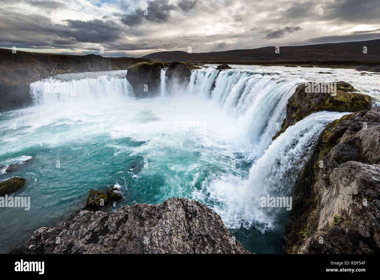 Godafoss Wasserfall im Norden Islands Stock Photo - Alamy
