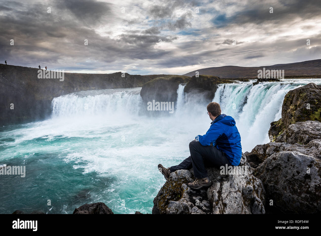 Godafoss Wasserfall im Norden Islands Stock Photo - Alamy