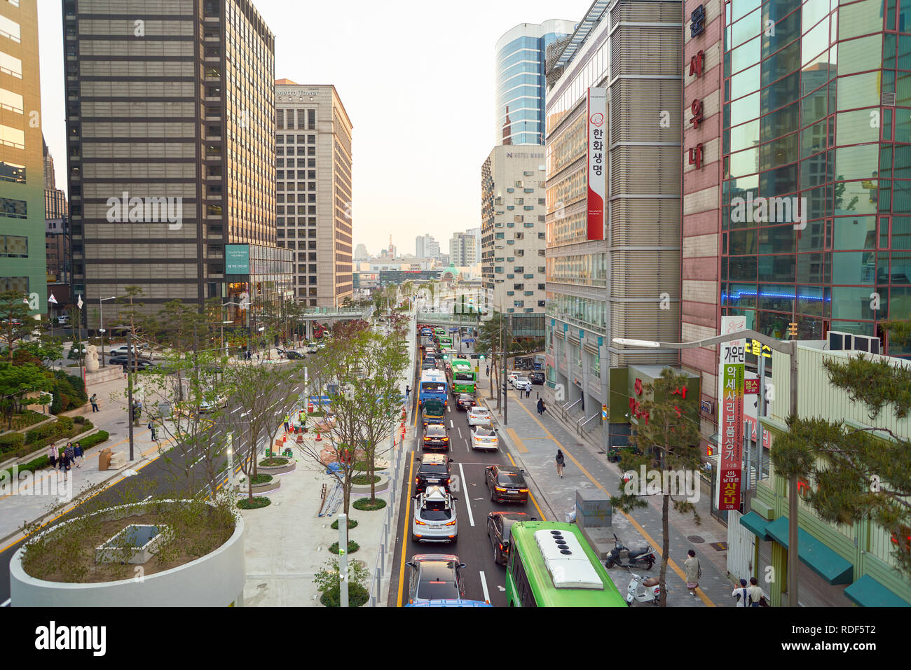 SEOUL, SOUTH KOREA - CIRCA MAY, 2017: Seoul urban landscape. Seoul ...