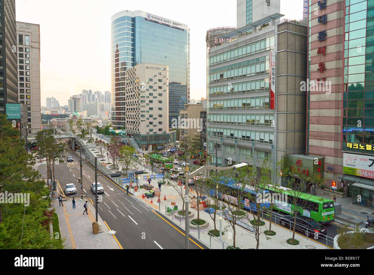 SEOUL, SOUTH KOREA - CIRCA MAY, 2017: Seoul urban landscape. Seoul ...