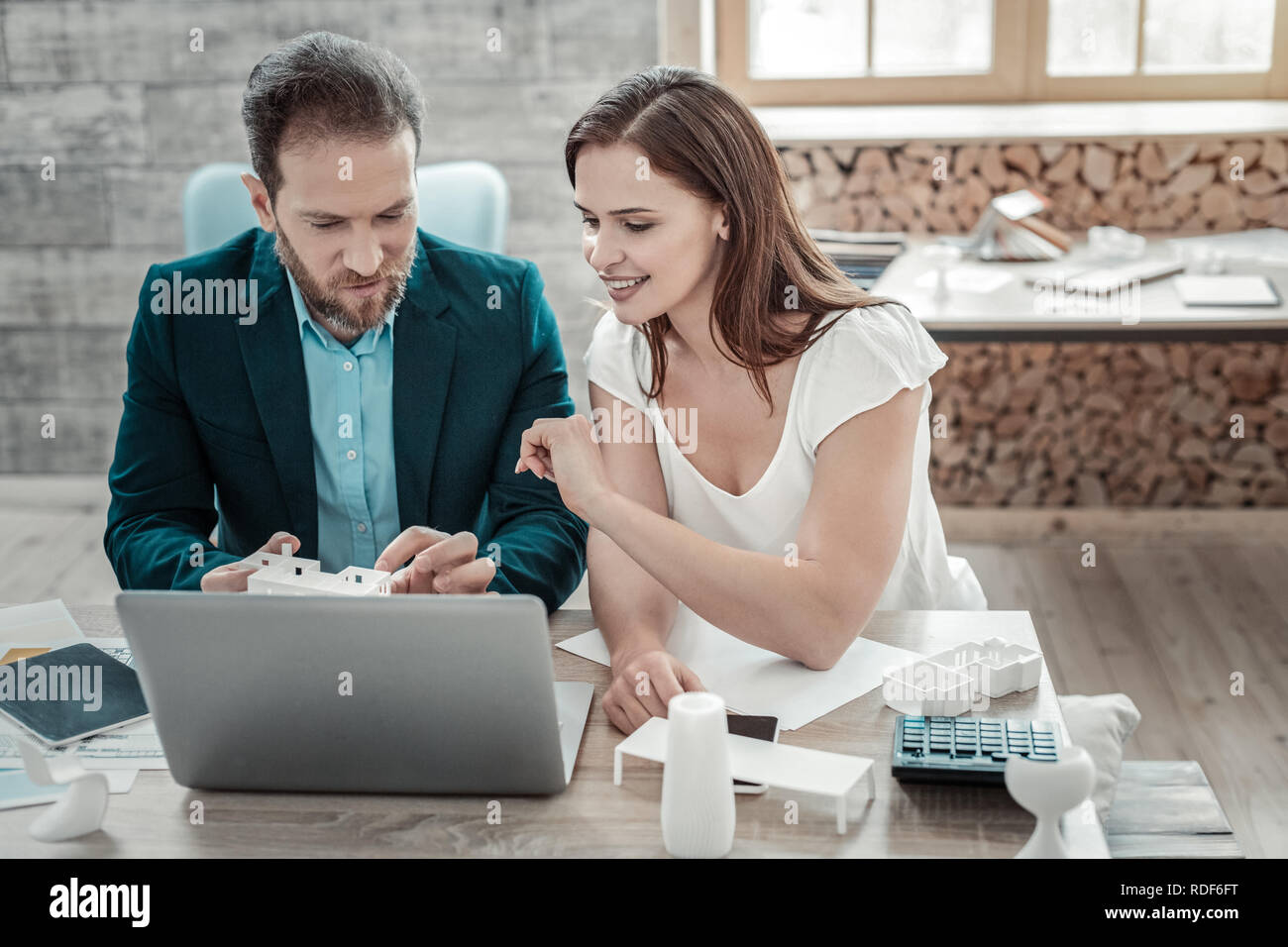 Couple interior designers sitting hi-res stock photography and images ...