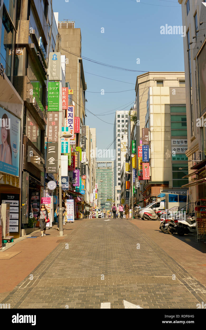 SEOUL, SOUTH KOREA - CIRCA MAY, 2017: Seoul urban landscape. Seoul ...