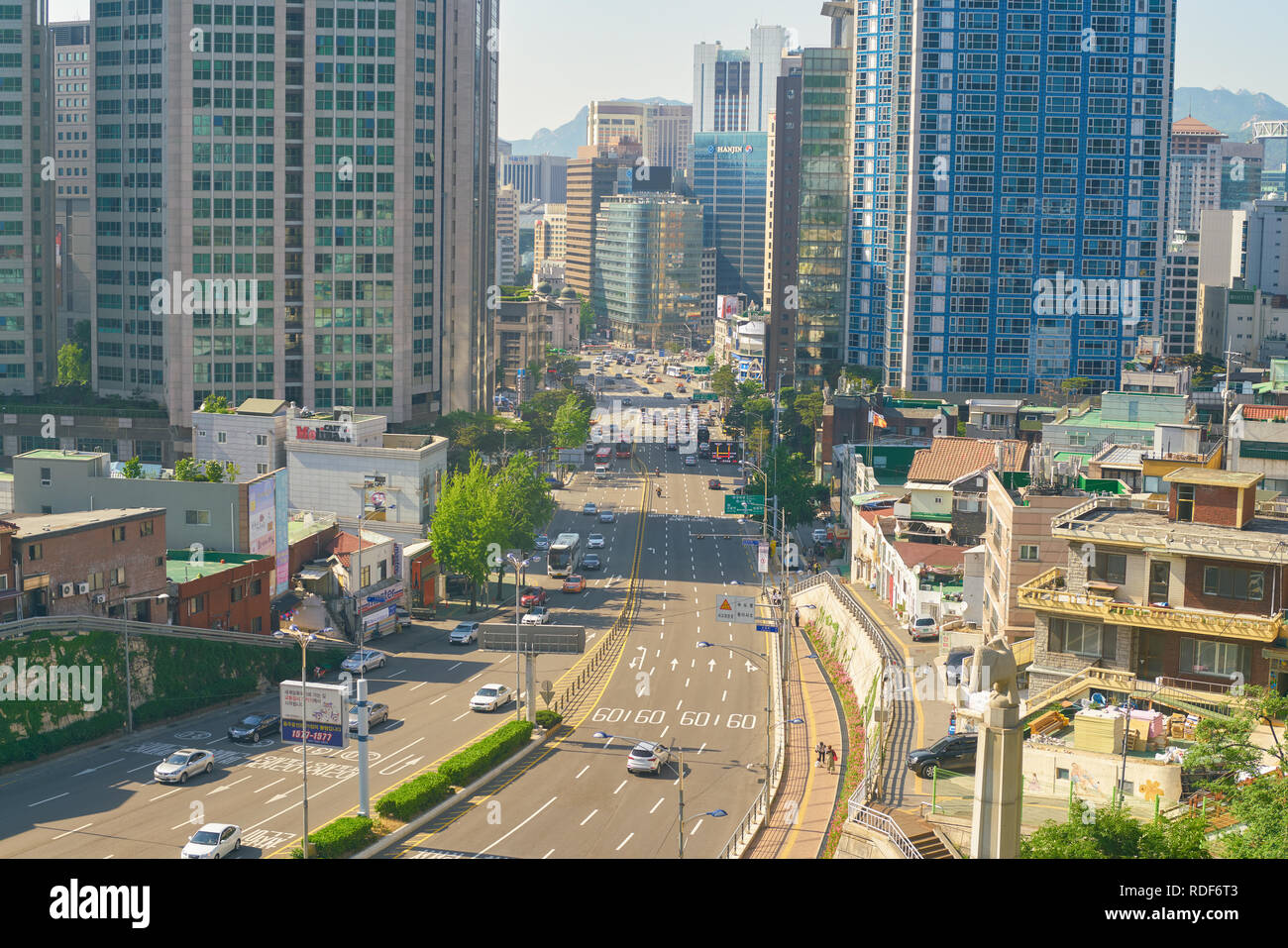 SEOUL, SOUTH KOREA - CIRCA MAY, 2017: Seoul urban landscape. Seoul ...