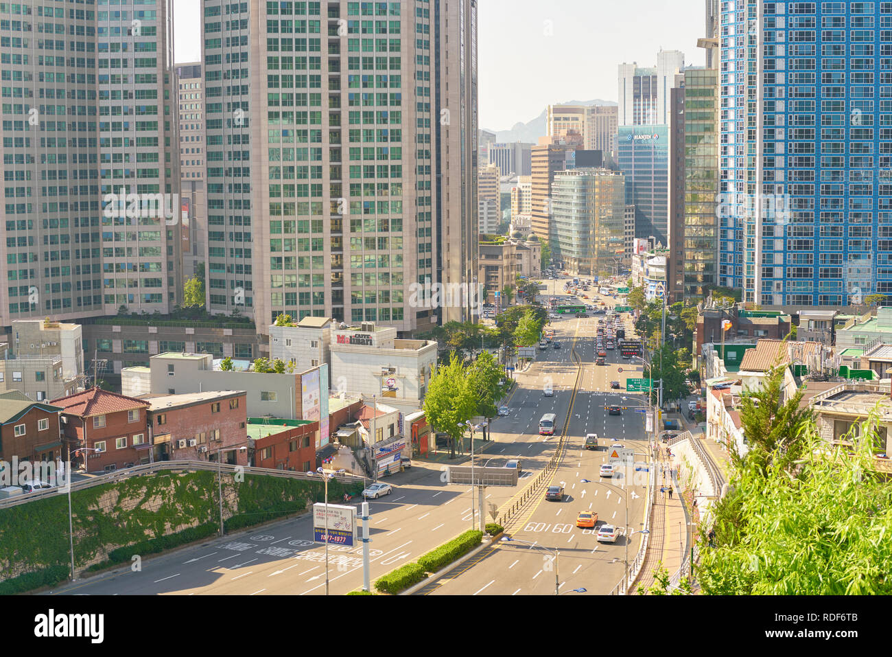SEOUL, SOUTH KOREA - CIRCA MAY, 2017: Seoul urban landscape. Seoul ...