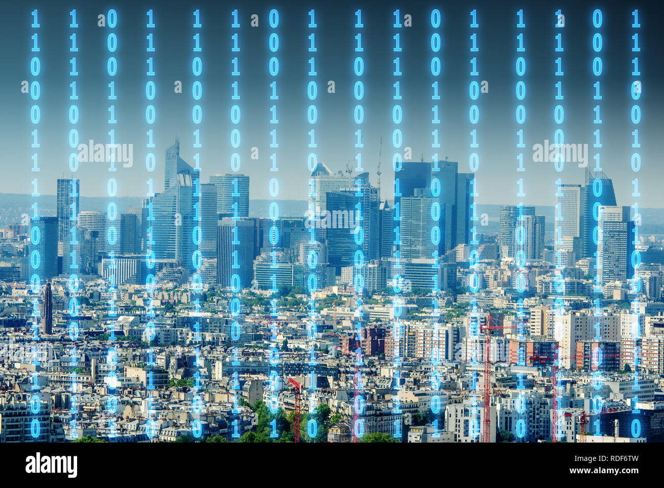 Concept of modern digital city and innovation Stock Photo - Alamy