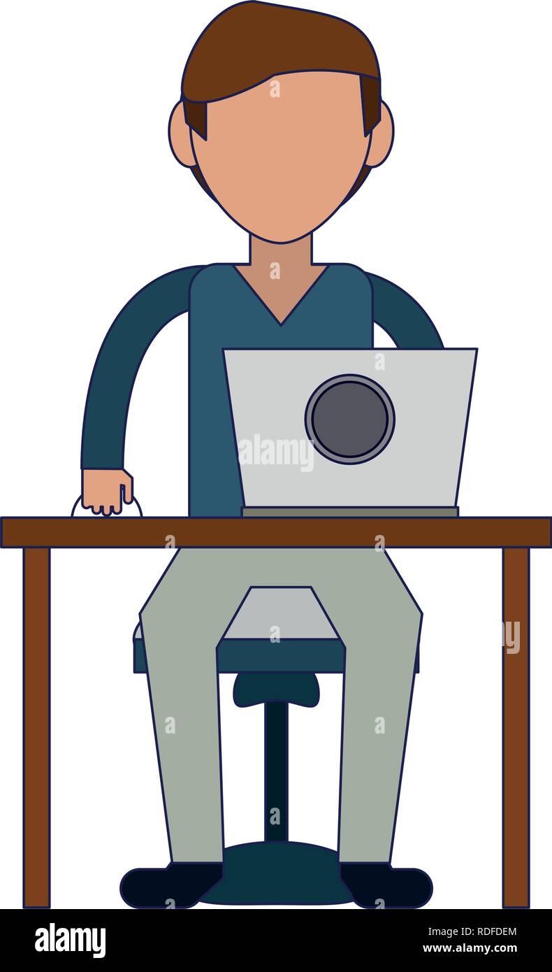 Smiling university student sitting Stock Vector Images - Alamy
