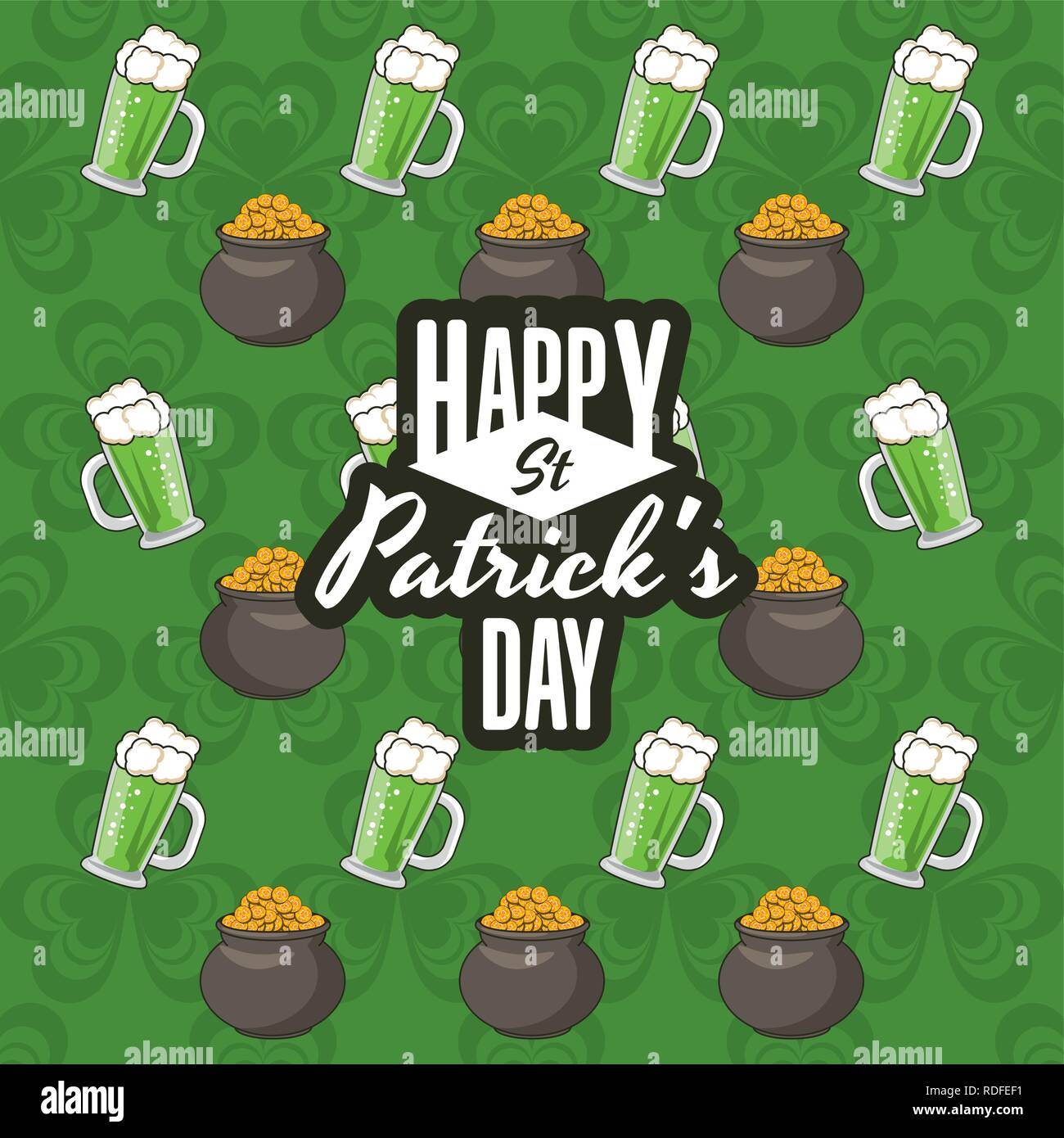 st patricks day cartoon Stock Vector Image & Art - Alamy