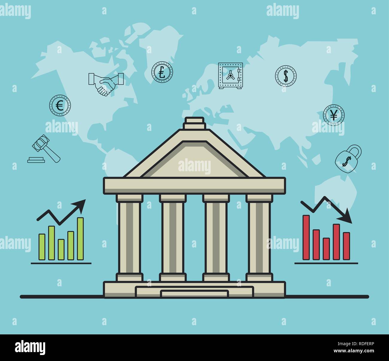 finance and trading cartoon Stock Vector Image & Art - Alamy