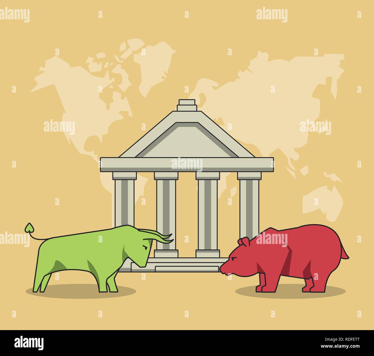 finance and trading cartoon Stock Vector Image & Art - Alamy