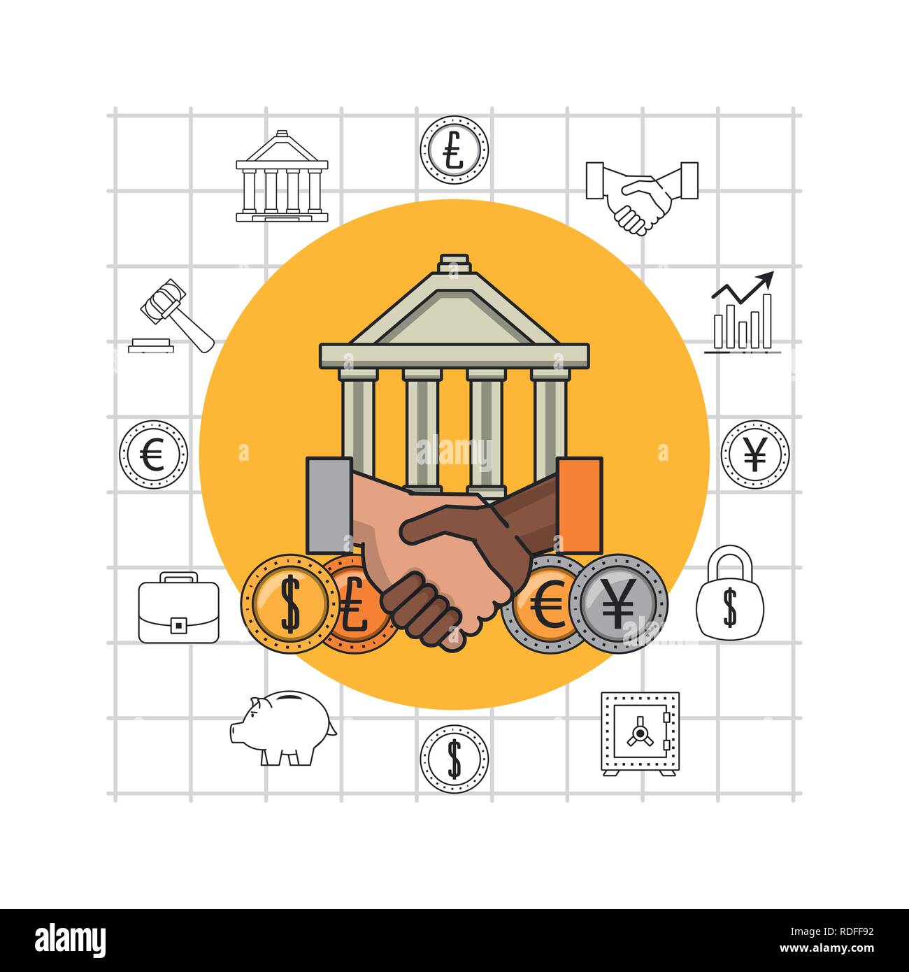 finance and trading cartoon Stock Vector Image & Art - Alamy