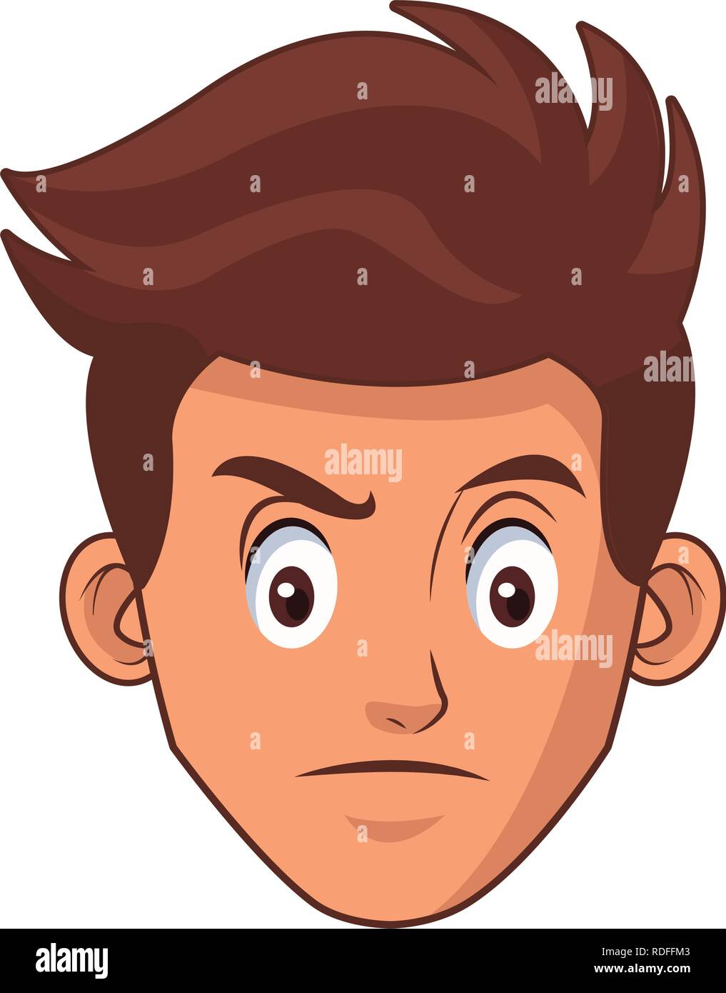 man only face Stock Vector Image & Art - Alamy
