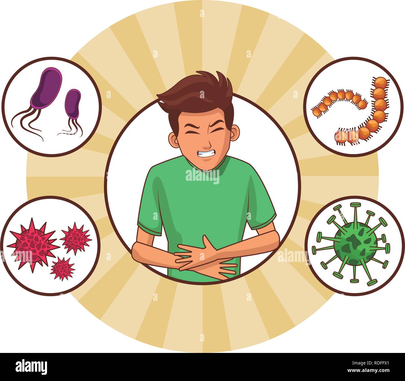sick man icon Stock Vector Image & Art - Alamy