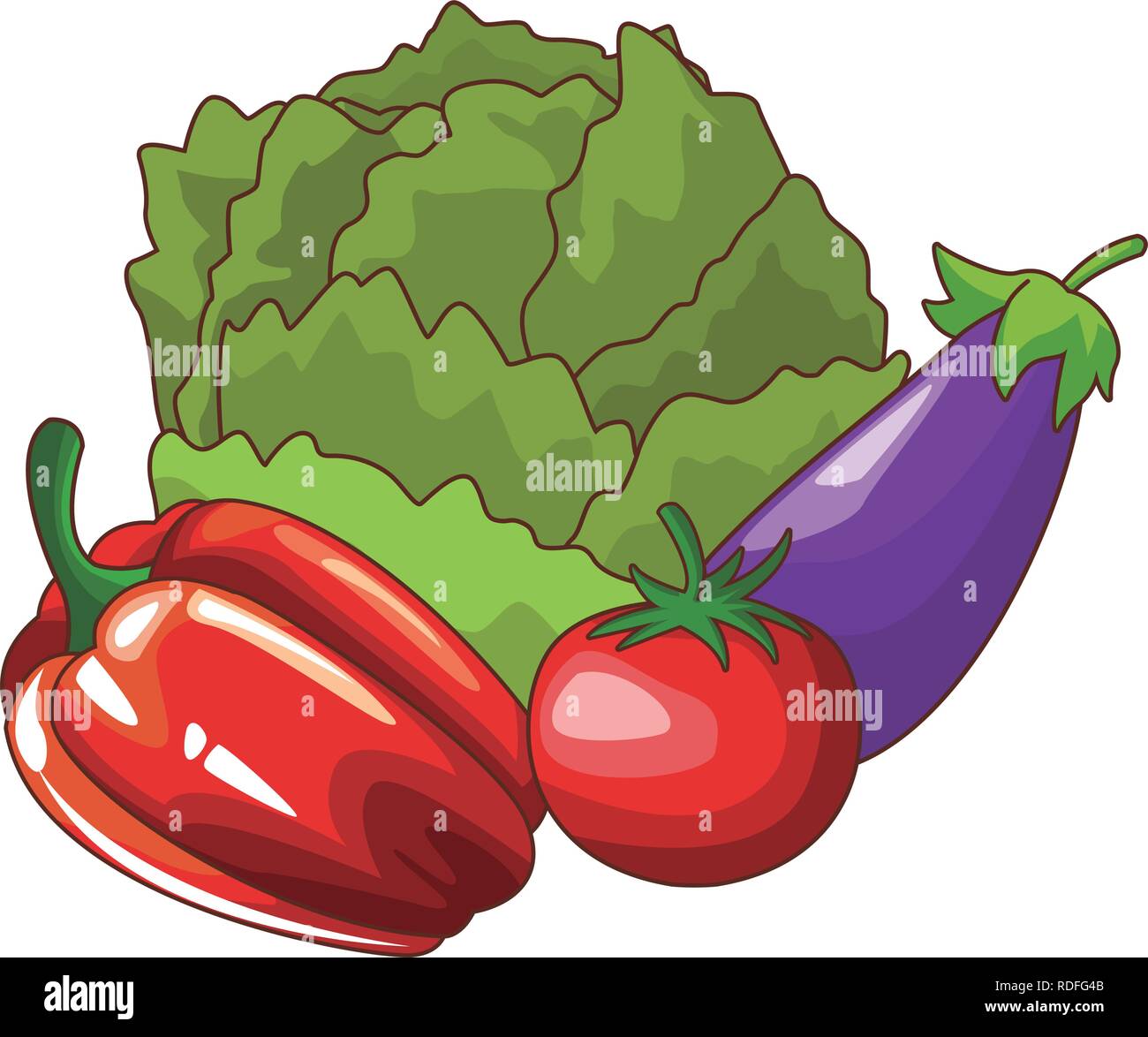 fresh vegetables icon Stock Vector Image & Art - Alamy