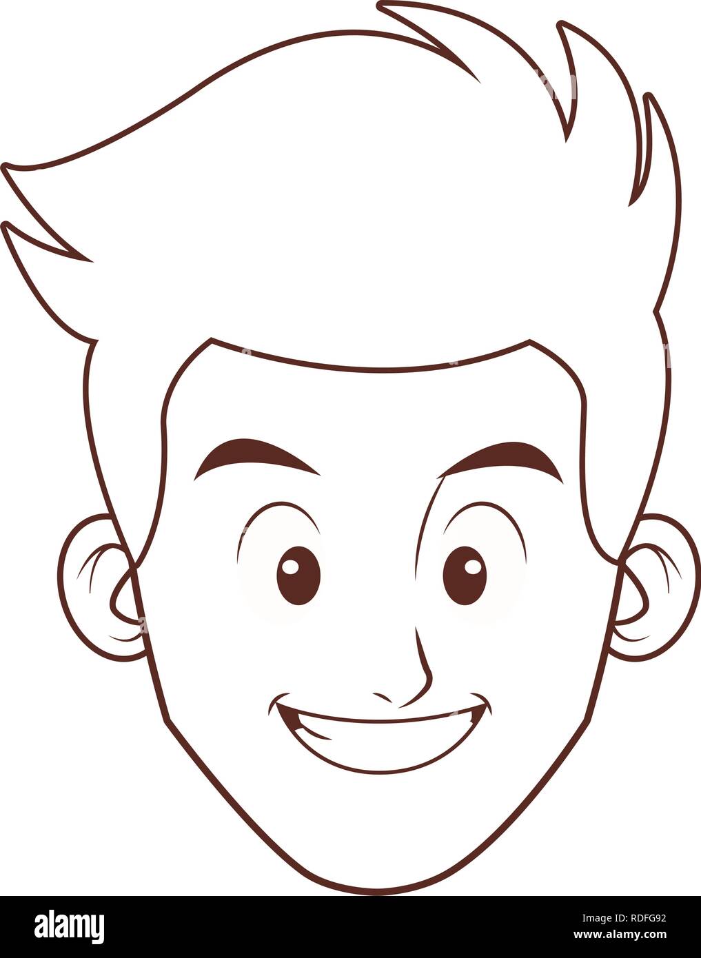 man only face Stock Vector Image & Art - Alamy