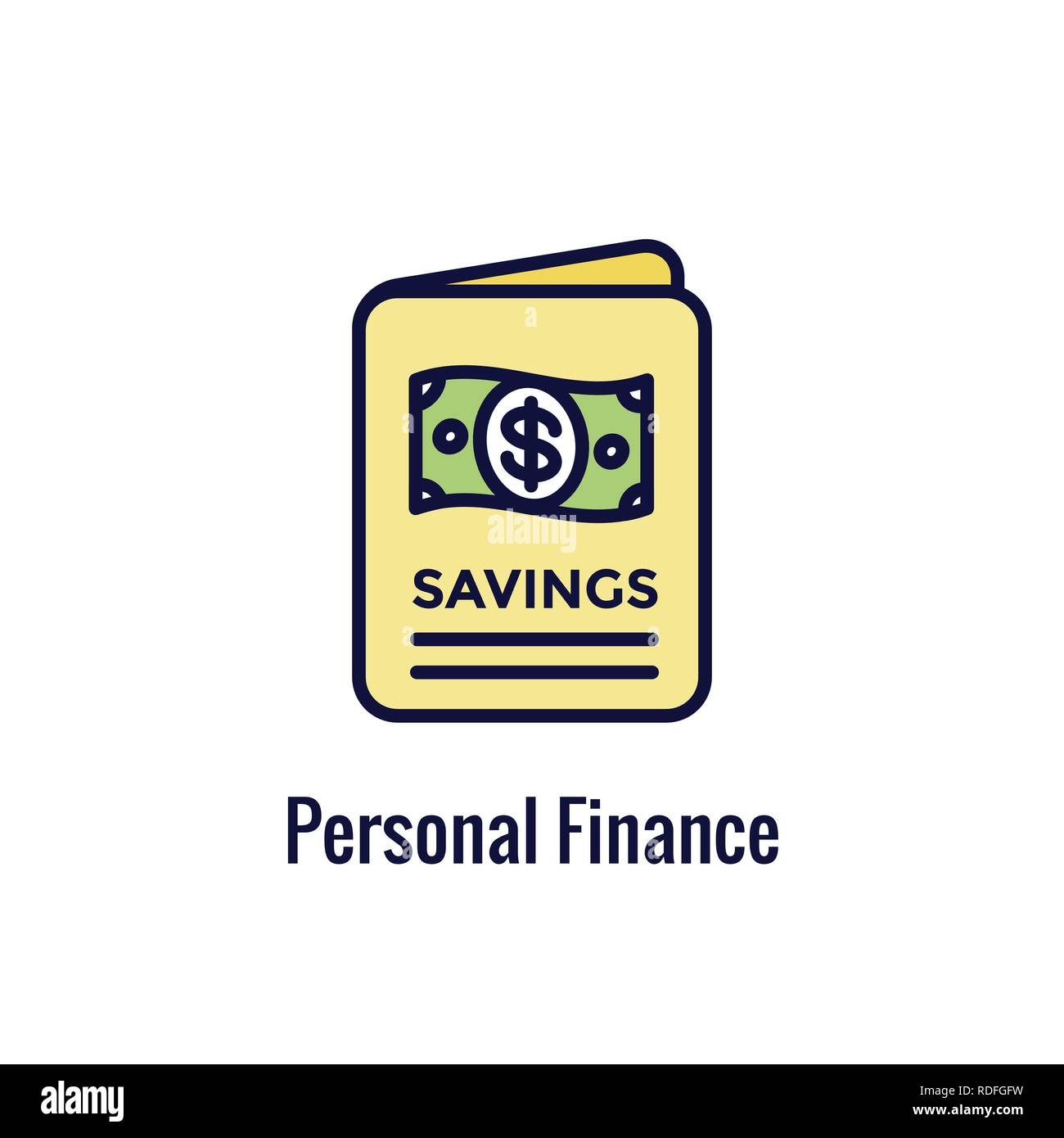 Retirement Account & Savings Icon Set - Mutual Fund, Roth IRA, etc ...