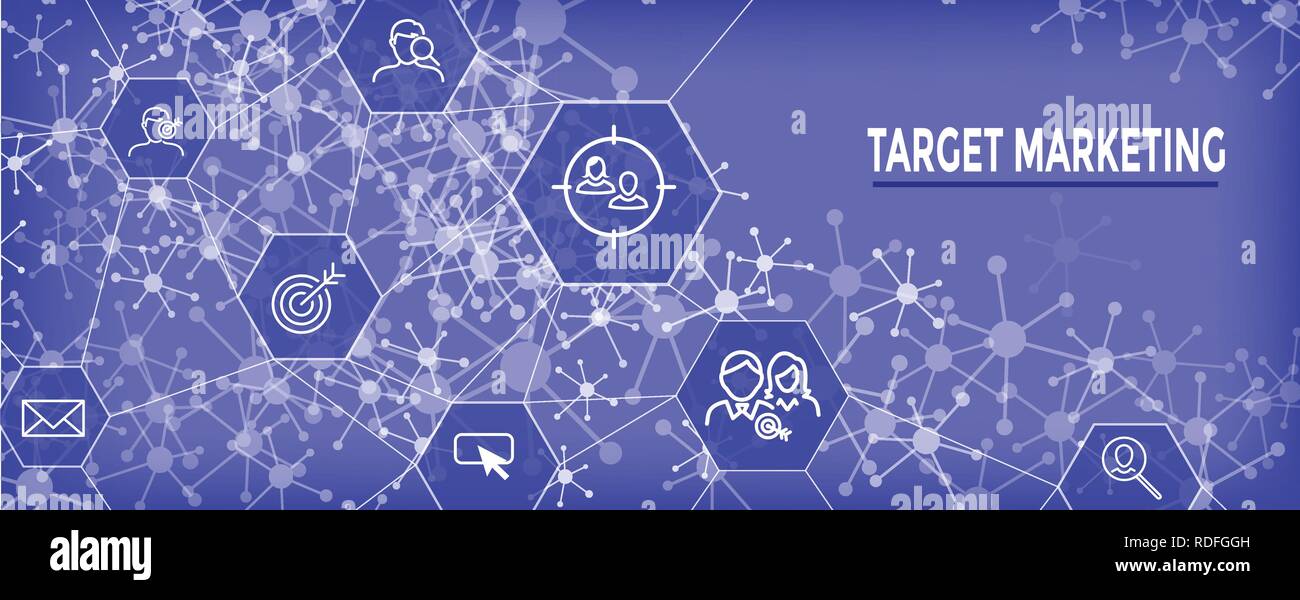 Target Marketing Icon Set - Web Header Banner Stock Vector Image & Art ...