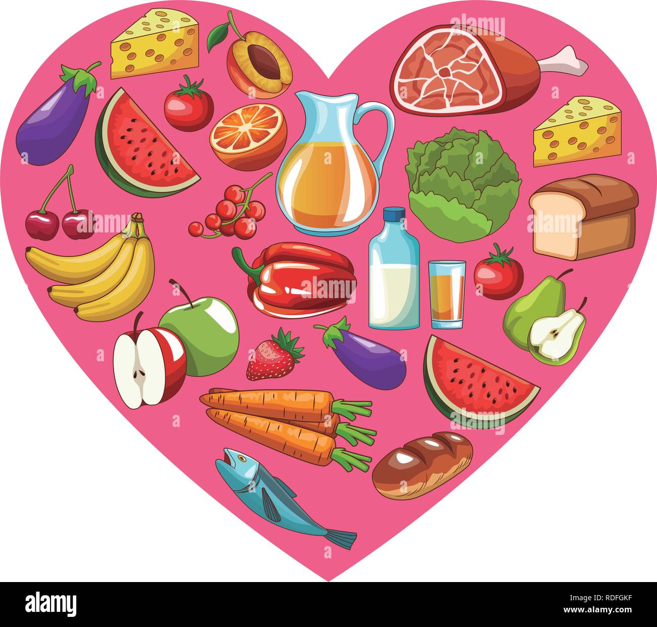 healthy food design Stock Vector Image & Art - Alamy