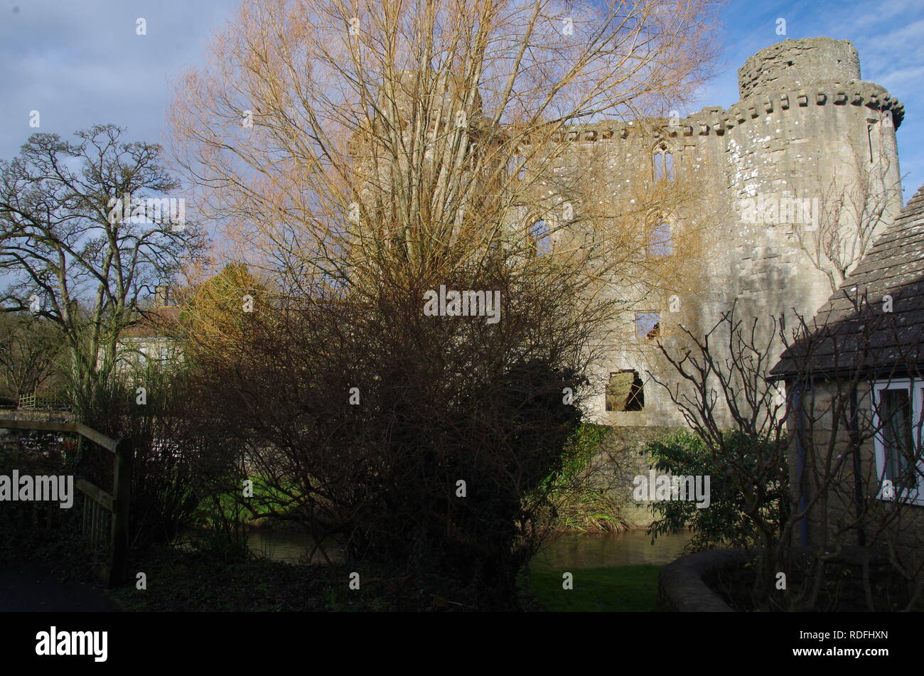 Nunney castle. The Macmillan Way. Long-distance trail. Somerset ...