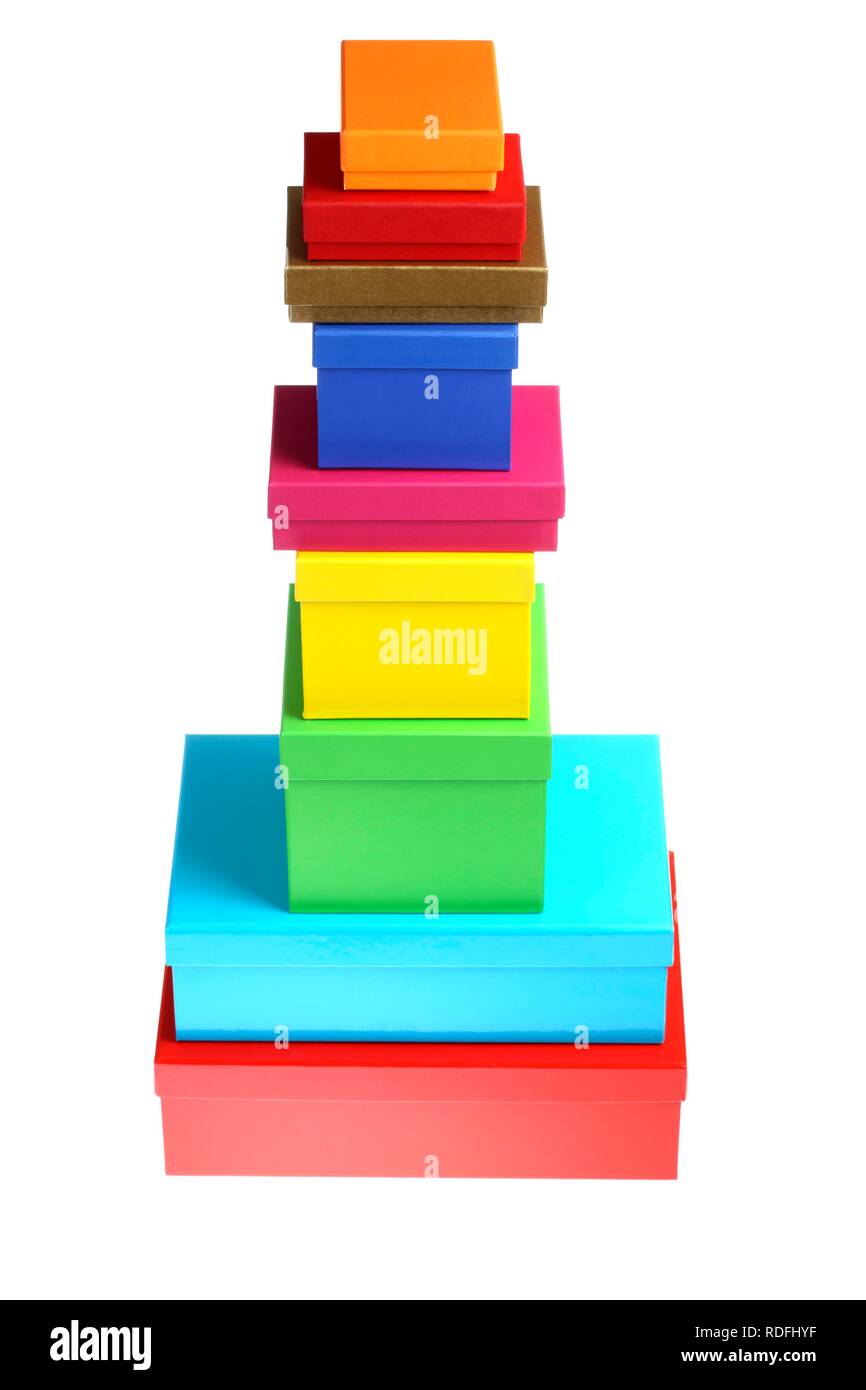 Cardboard boxes, gift boxes Stock Photo - Alamy
