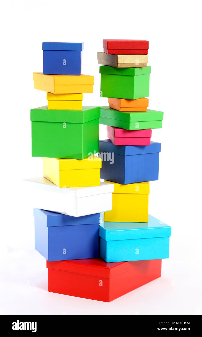 Cardboard boxes, gift boxes Stock Photo - Alamy