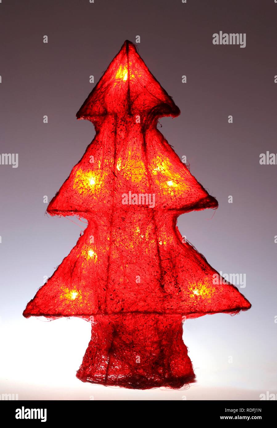 Lighted Christmas decoration, LED lighting, Christmas tree Stock Photo ...