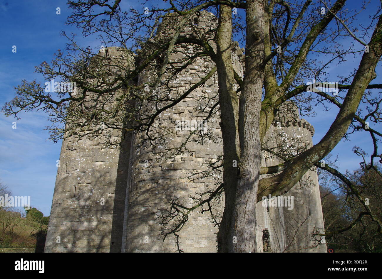 Nunney castle. The Macmillan Way. Long-distance trail. Somerset ...