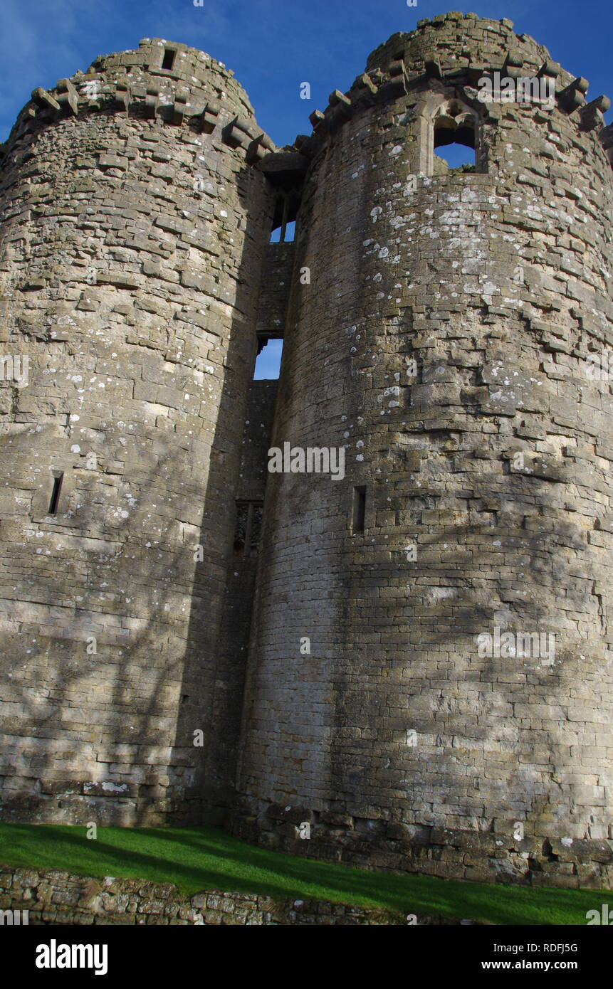 Nunney castle. The Macmillan Way. Long-distance trail. Somerset ...