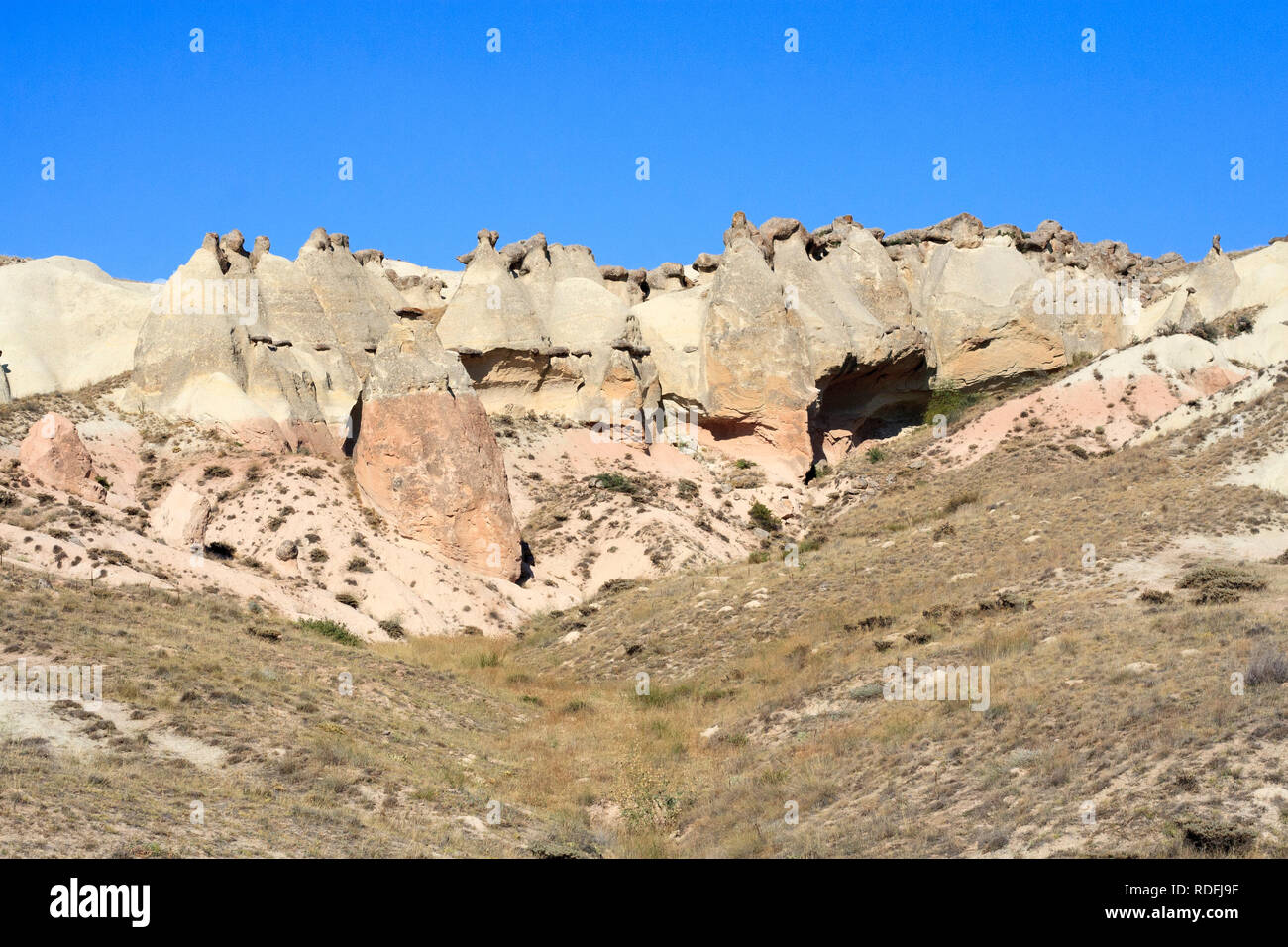 Amazing geological features in Cappadocia, Turkey Stock Photo - Alamy