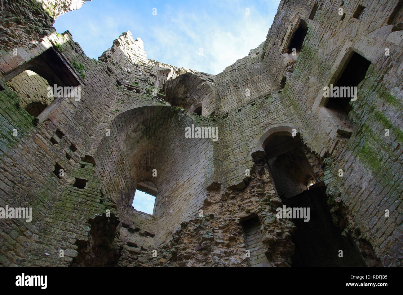 Nunney castle. The Macmillan Way. Long-distance trail. Somerset ...