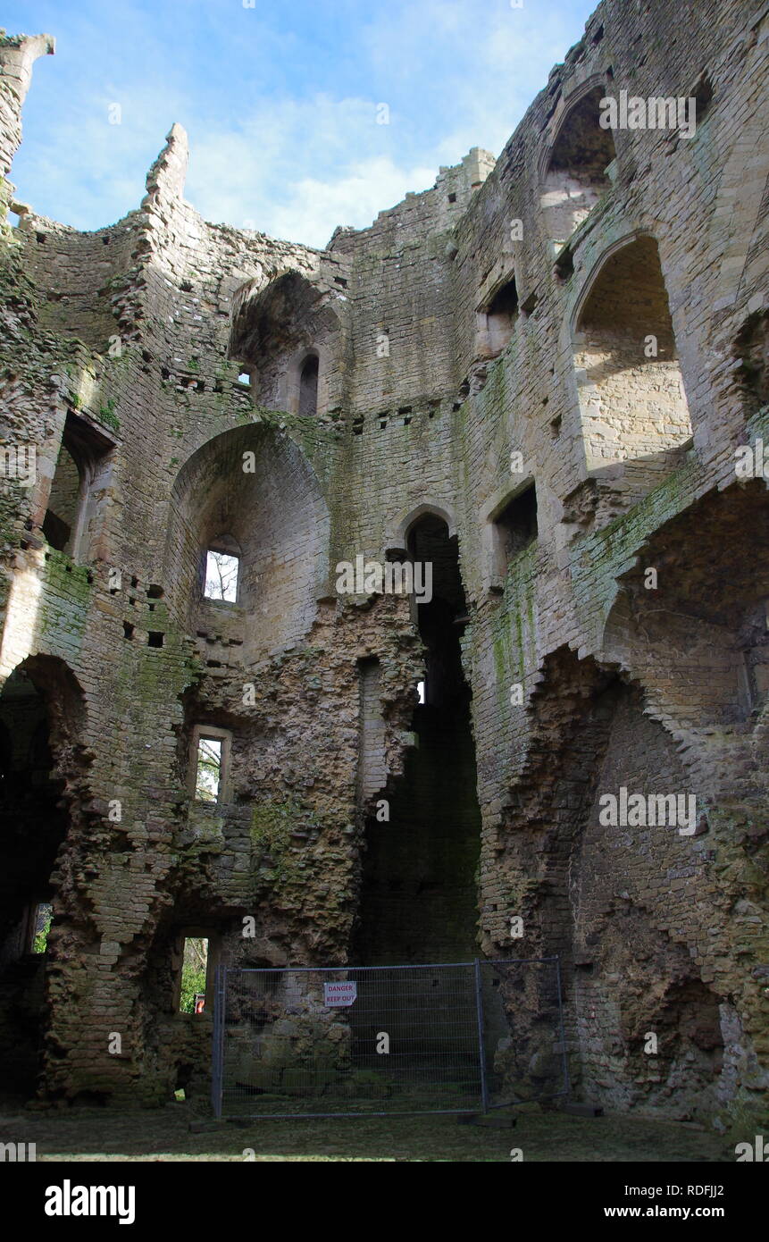 Nunney castle. The Macmillan Way. Long-distance trail. Somerset ...